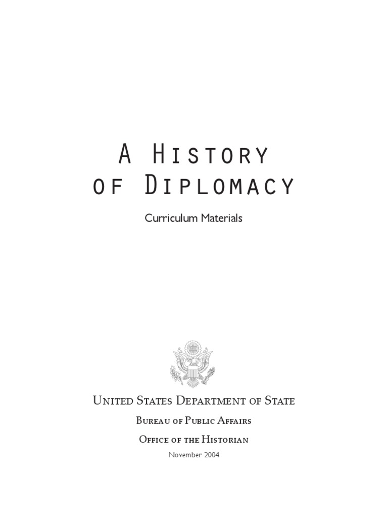 History Diplomacy | PDF | Cold War | Foreign Policy Of The United States