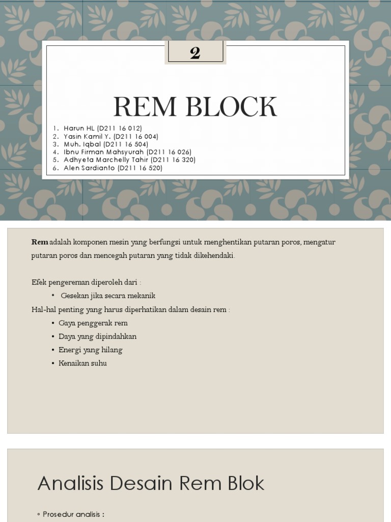 Rem Block | PDF
