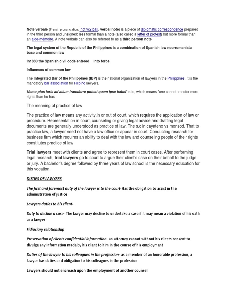 Note Verbale | PDF | Lawyer | Bar Association