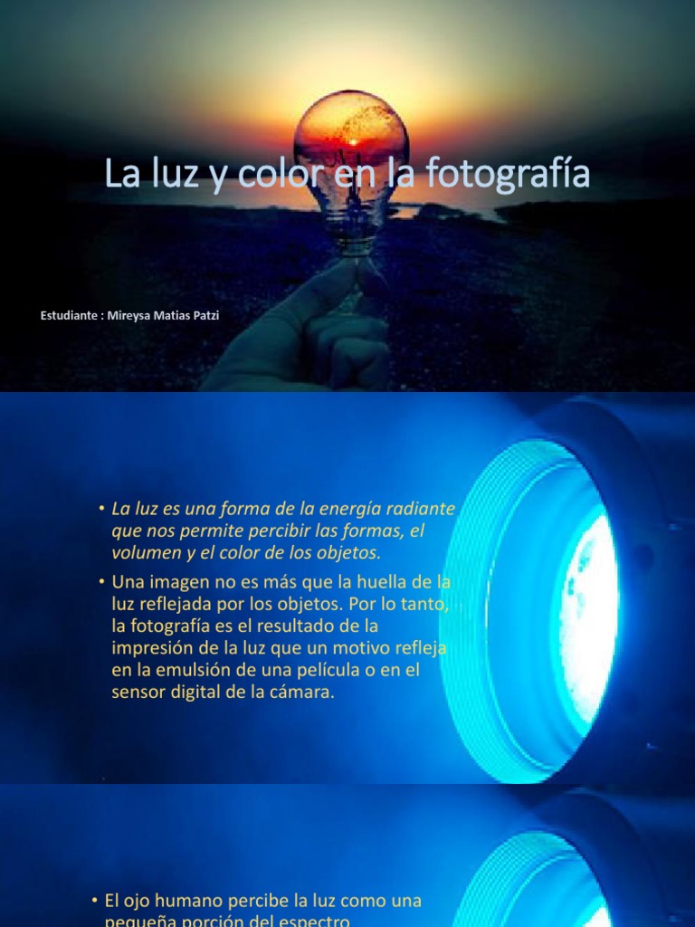 Luz y Color en Fotografía | PDF | Ligero | Color