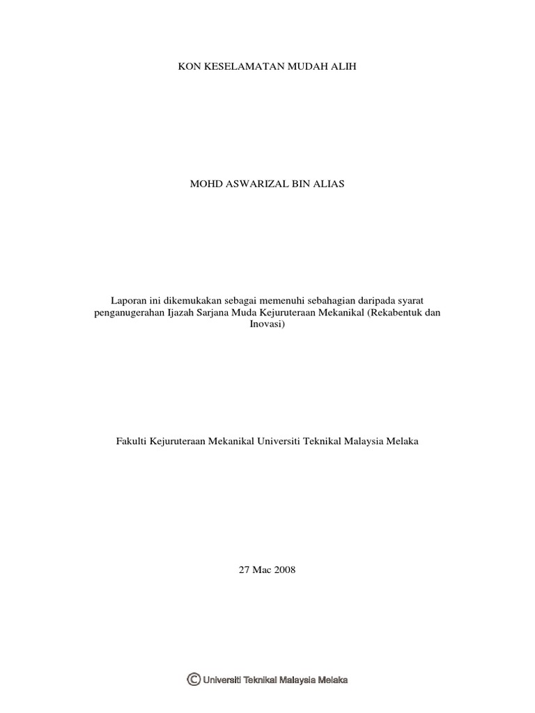 Kon Keselamatan Mudah Alih - 24 Pages | PDF