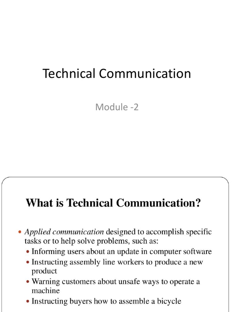 Technical Communication | PDF