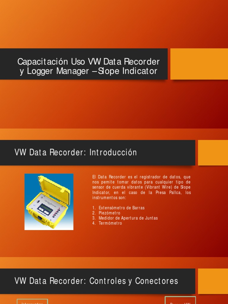 Capacitación Uso VW Data Recorder y Logger Manager | PDF | USB | Ingenieria Eléctrica