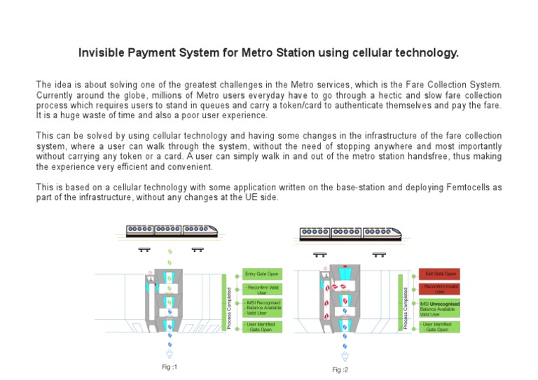 Invisible Payment System For Metro Station Using Cellular Technology ...