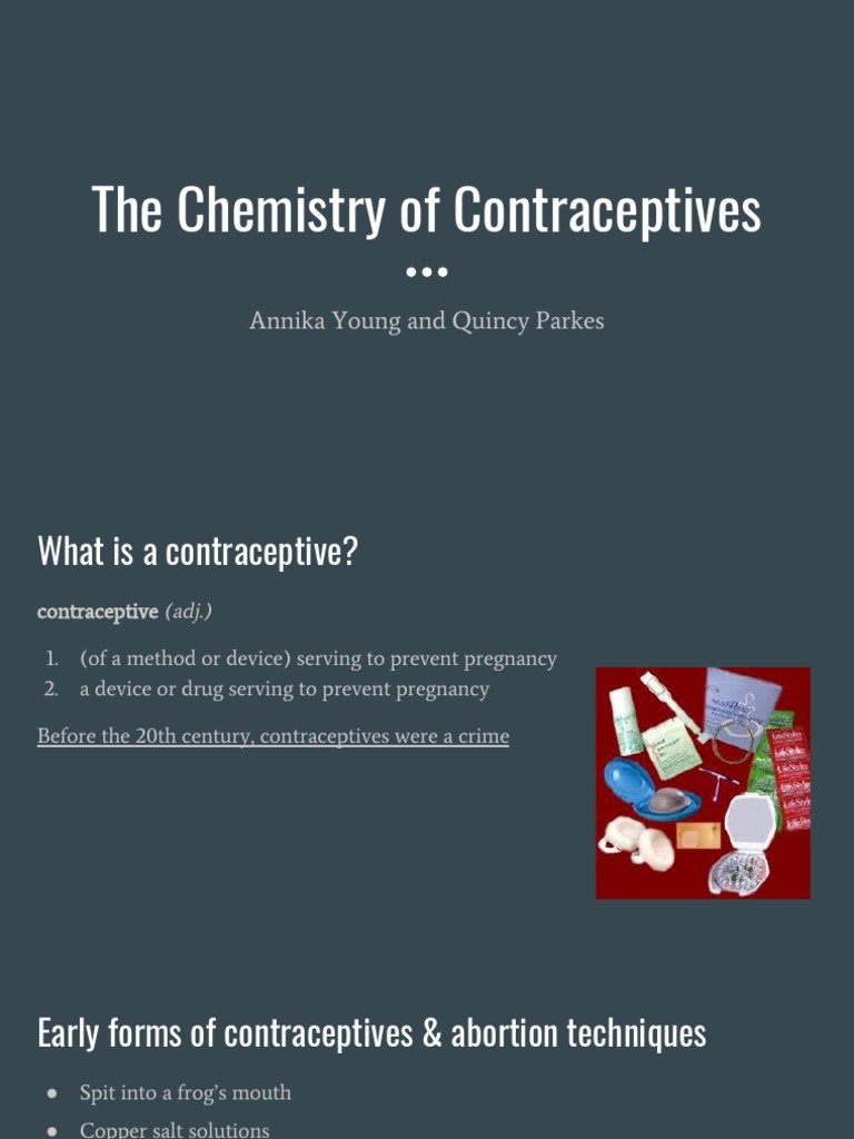 The Chemistry of Contraceptives | PDF | Birth Control | Combined Oral ...