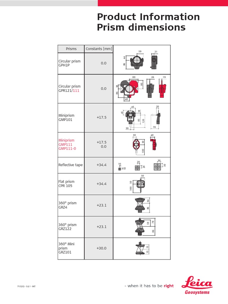 Leica Reflectors DS | PDF | Optics | Electromagnetic Radiation