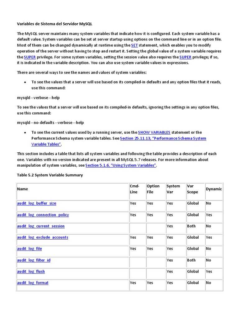 Variables De Sistema De Servidor Pdf Scope Computer Science Variable Computer Science