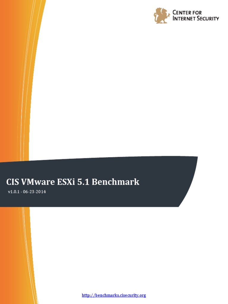 CIS VMware ESXi 5.1 Benchmark v1.0.1 | PDF | Active Directory | Proxy Server