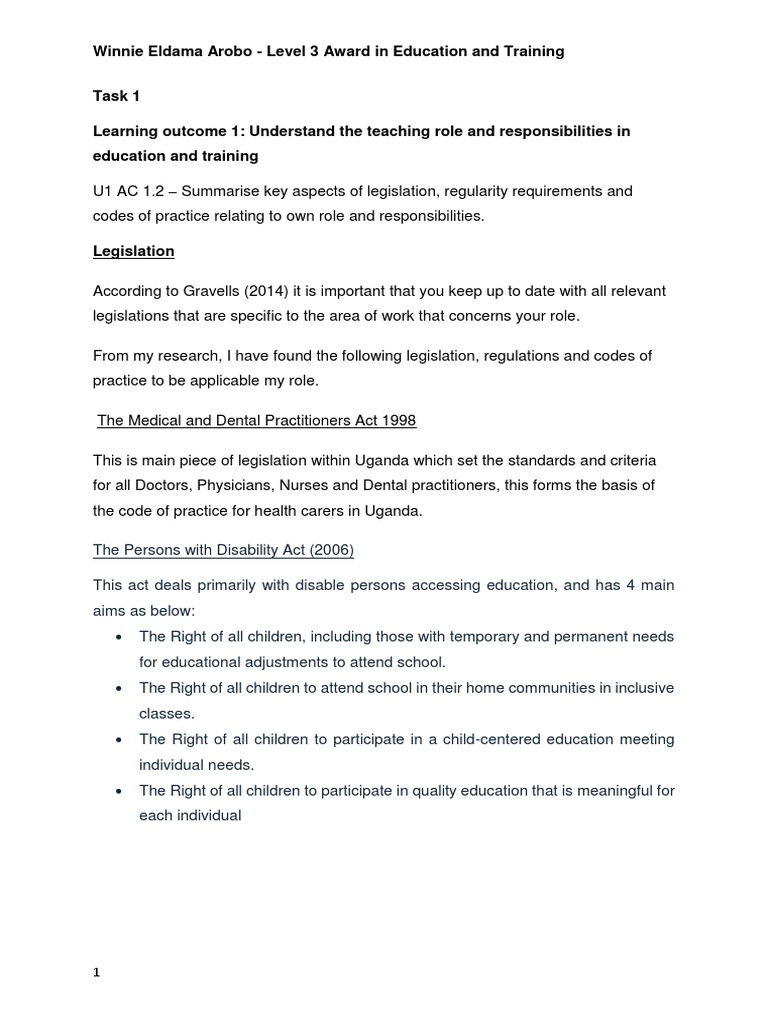 Level 3 Aet | PDF | International Labour Organization | Occupational ...