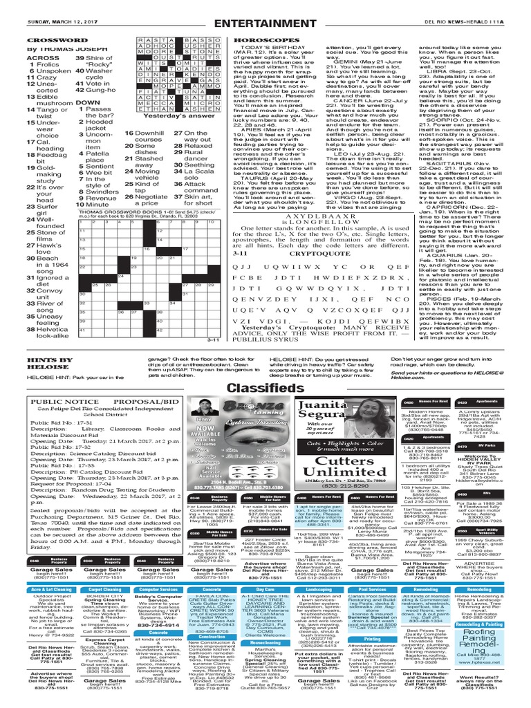 Classifieds: Entertainment | PDF | Nature