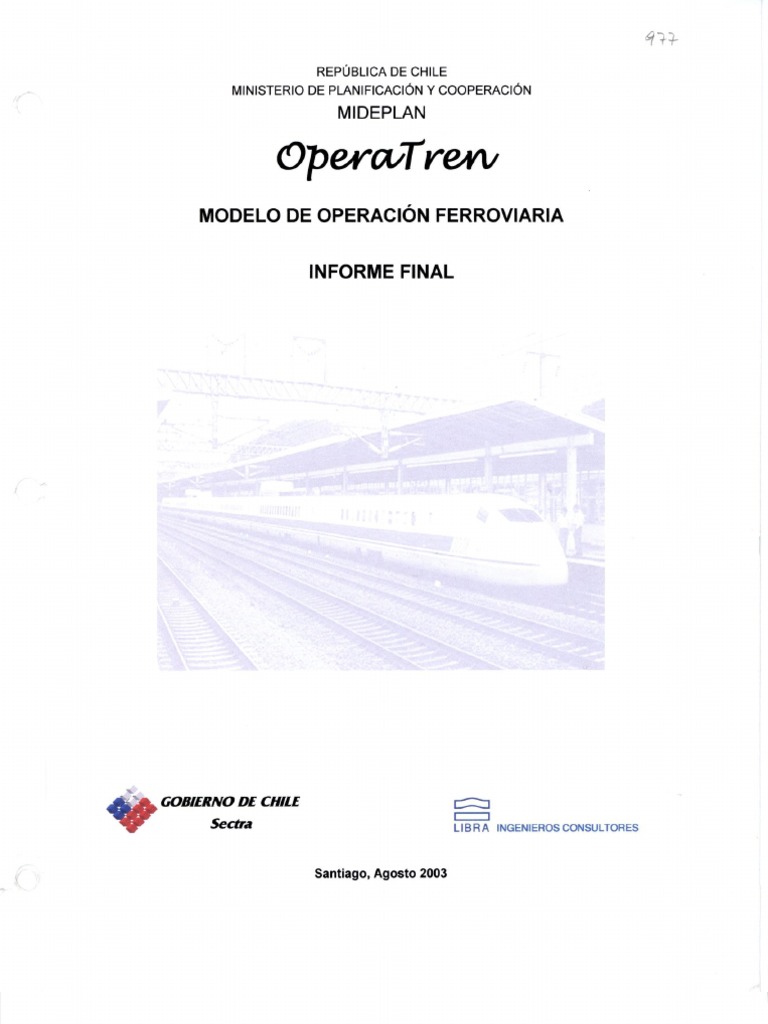 OperaTren Informe Final | PDF | Sistema de coordenadas Cartesianas ...