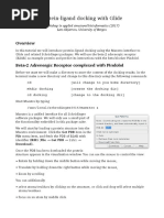 Maestro Docking Step | PDF | Docking (Molecular) | Ligand (Biochemistry)