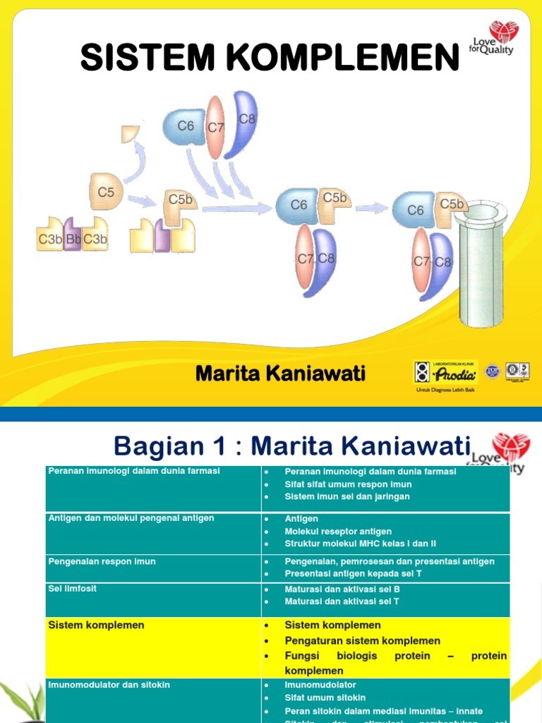 Sistem Komplement: Fungsi dan Aktivasi | PDF | Sains & Matematika