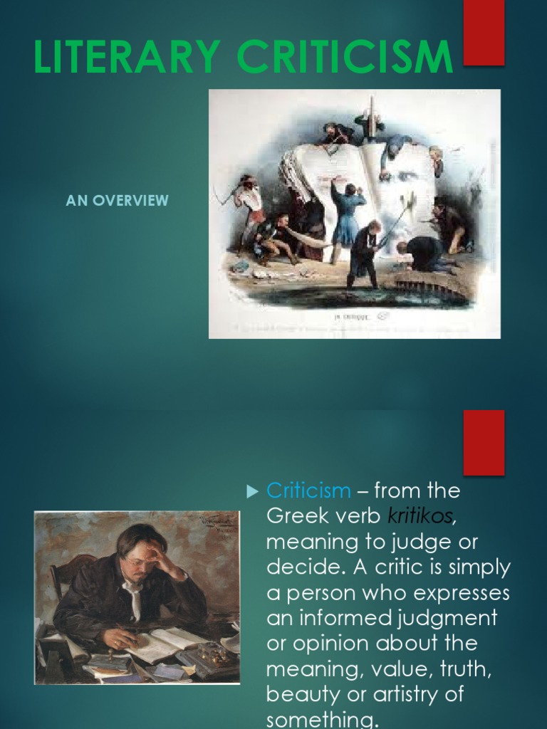 Intro To Literary Criticism | PDF | Literary Criticism | Literary Theory