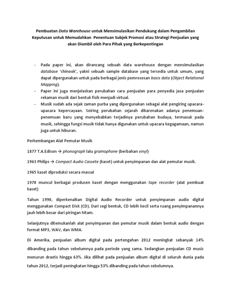 Jurnal Data Warehouse | PDF