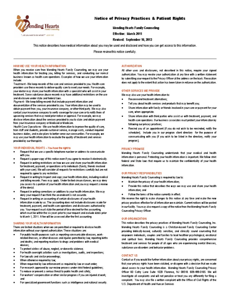 Privacy Practices | PDF | Privacy | Health Informatics