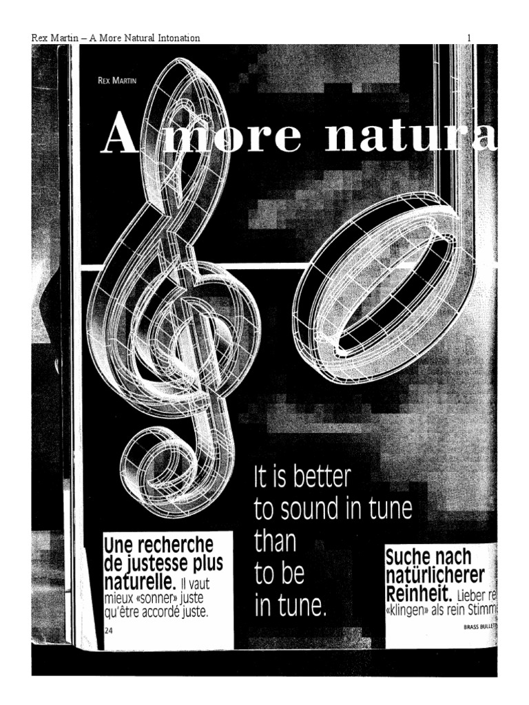 Rex Martin Intonation Article | PDF