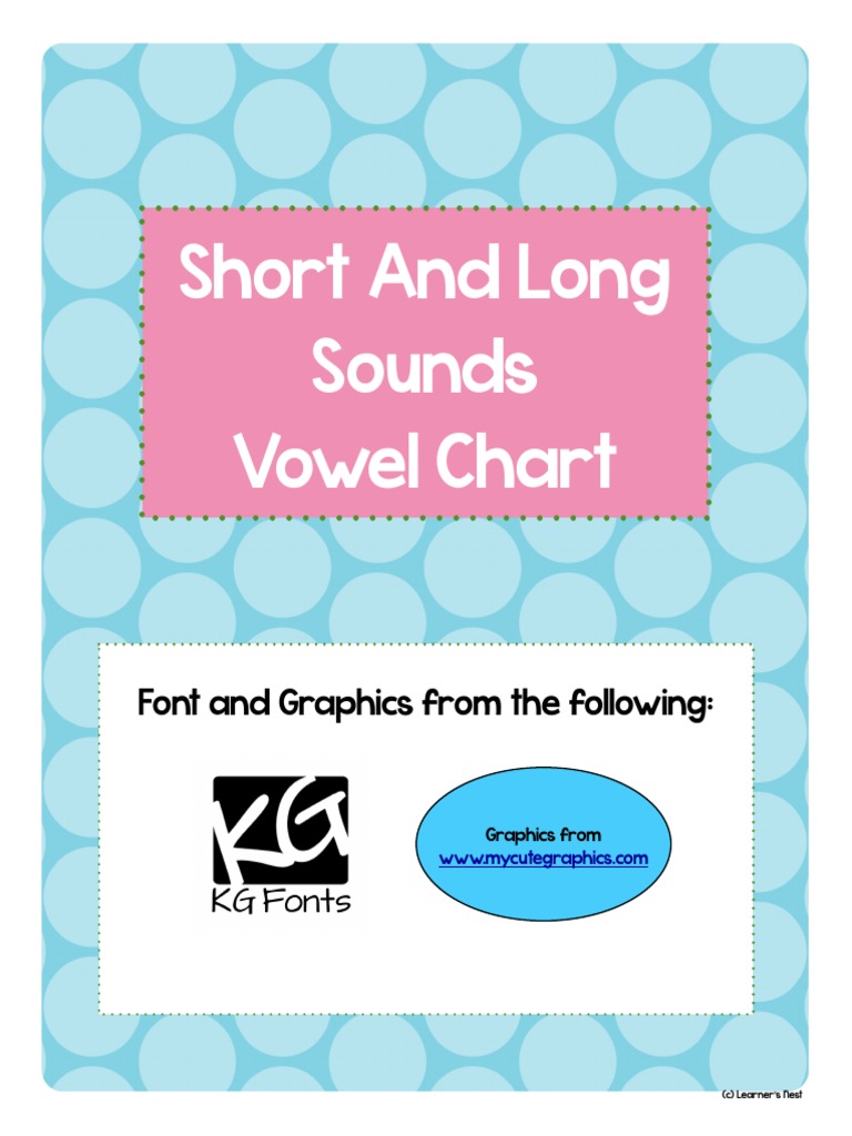 Short and Long Vowel Sounds Chart | PDF