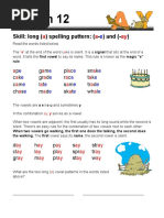Spelling Patterns: aw, au, al, all | PDF | Linguistics | Languages