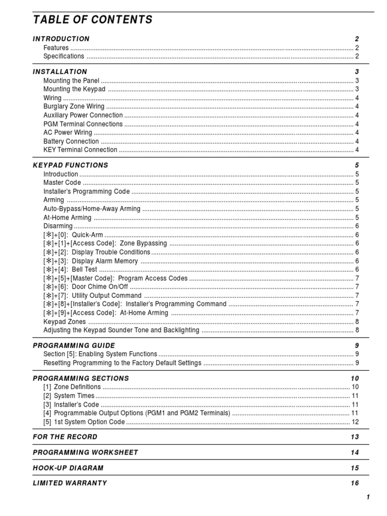 DSC Pc510 v1.0 Installation Manual | PDF | Resistor | Security Alarm