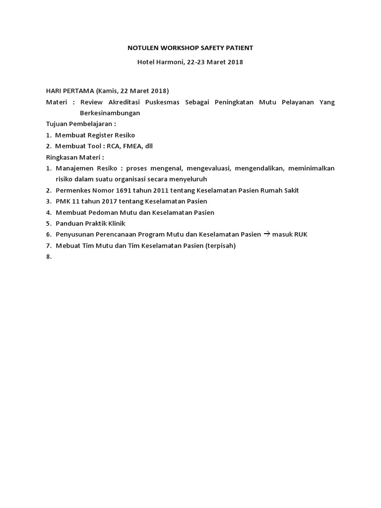 10 Contoh Notulen Rapat yang Benar, Bisa Jadi Referensi!