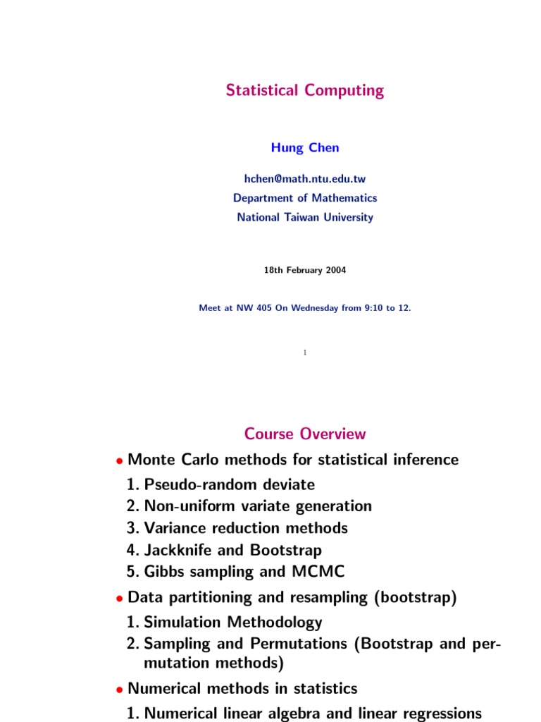 Content PDF | PDF | Resampling (Statistics) | Statistics
