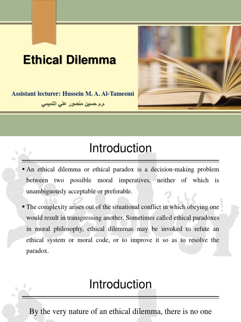 Lect.3 Ethical Dilemma and Ethical Decision Making in Nursing | PDF ...