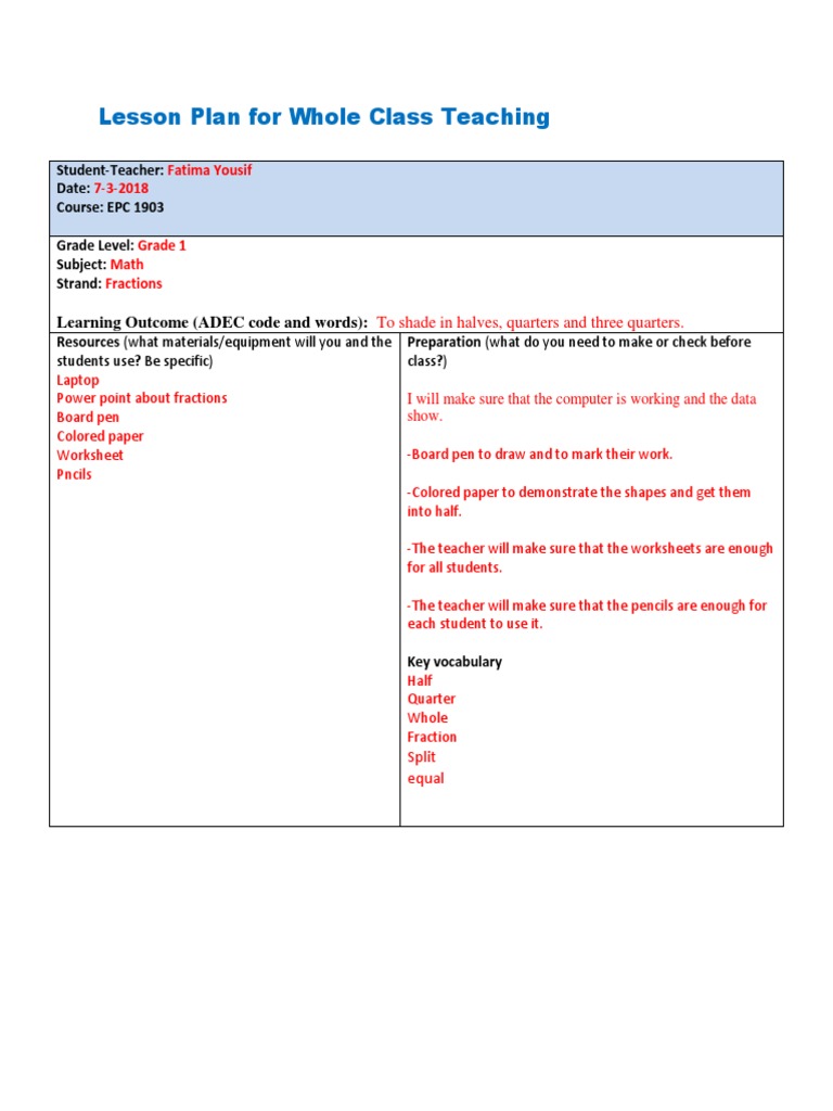 Three Lesson Plan | PDF | Lesson Plan | Teachers