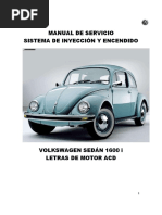 Manual Volkswagen Vocho Sedan 70 80 90 S y 2003 | PDF | Carburador | Transmisión manual