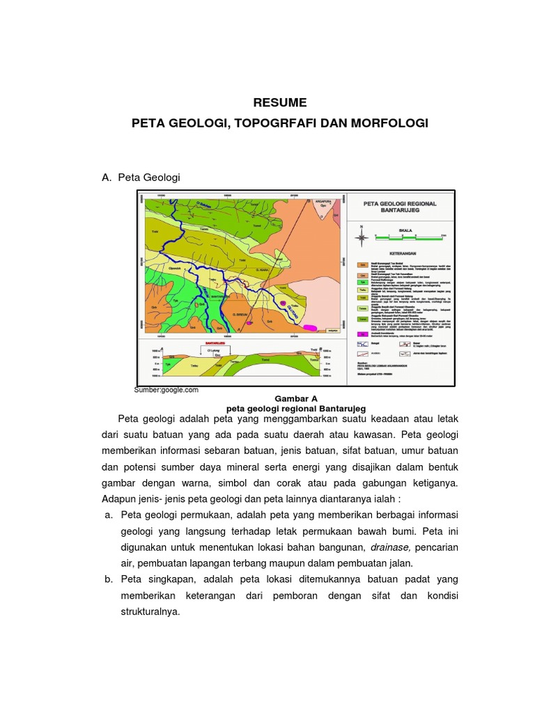 Resume Pengenalan Peta Geologi | PDF | Sains & Matematika