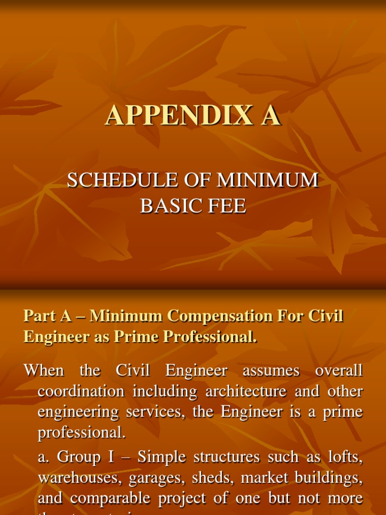 Appendix A (Schedule of Minimum Basic Fee | PDF | Academic Degree ...