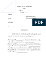 Sample Pleading | PDF | Arrest | Habeas Corpus