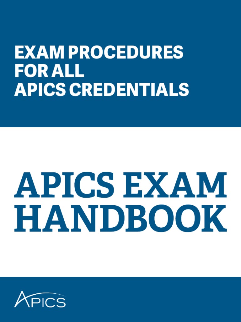 Apics Exam Handbook | PDF | Identity Document | Credential