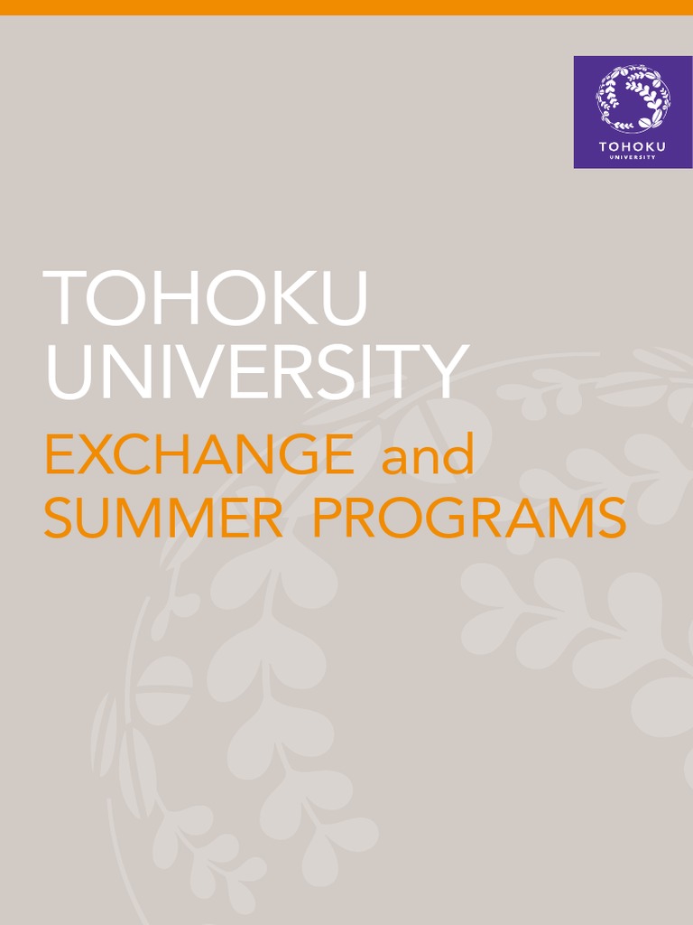 Tohoku University Exchange Programs Overview | PDF | Graduate School ...
