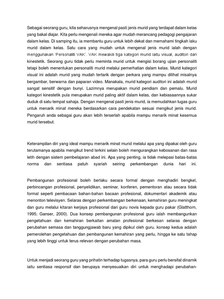 Sebagai Seorang Guru Pdf
