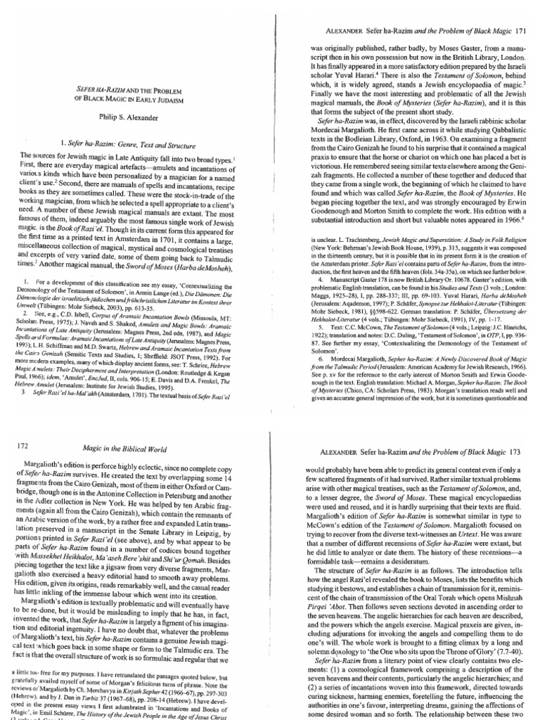 Sefer HaRazim PDF | PDF | Magic (Paranormal) | Demons