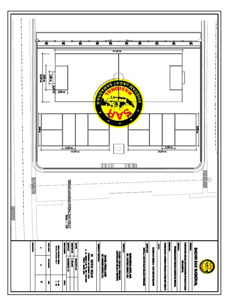 Denah Lap. Futsal & Volly-Model | PDF