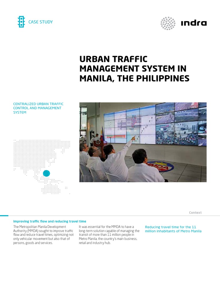Indra. Case Study. Mobility Manila PDF | PDF | Traffic | Traffic Light