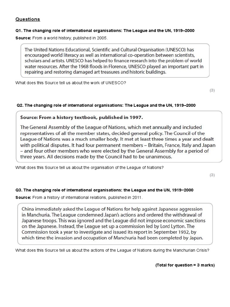 Un 1919 2000 | PDF | Reading Comprehension | United Nations