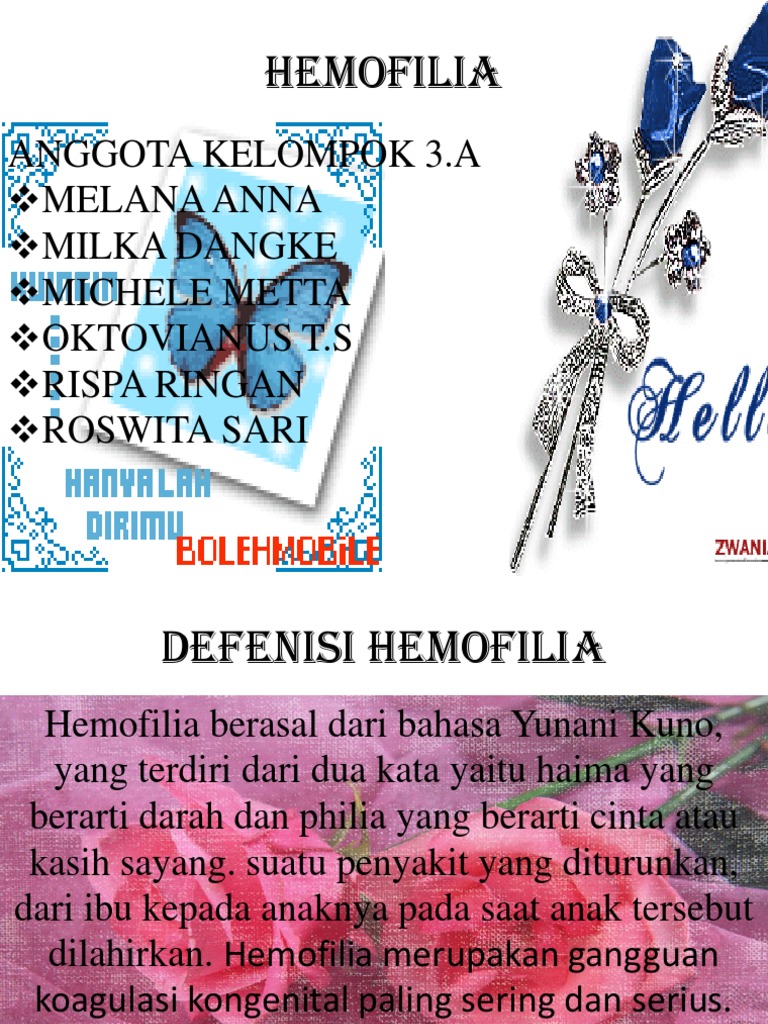 Powerpoint Makalah Hemofilia | PDF