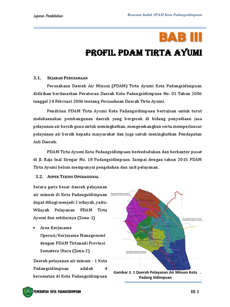 Bab III Kondisi Pdam | PDF