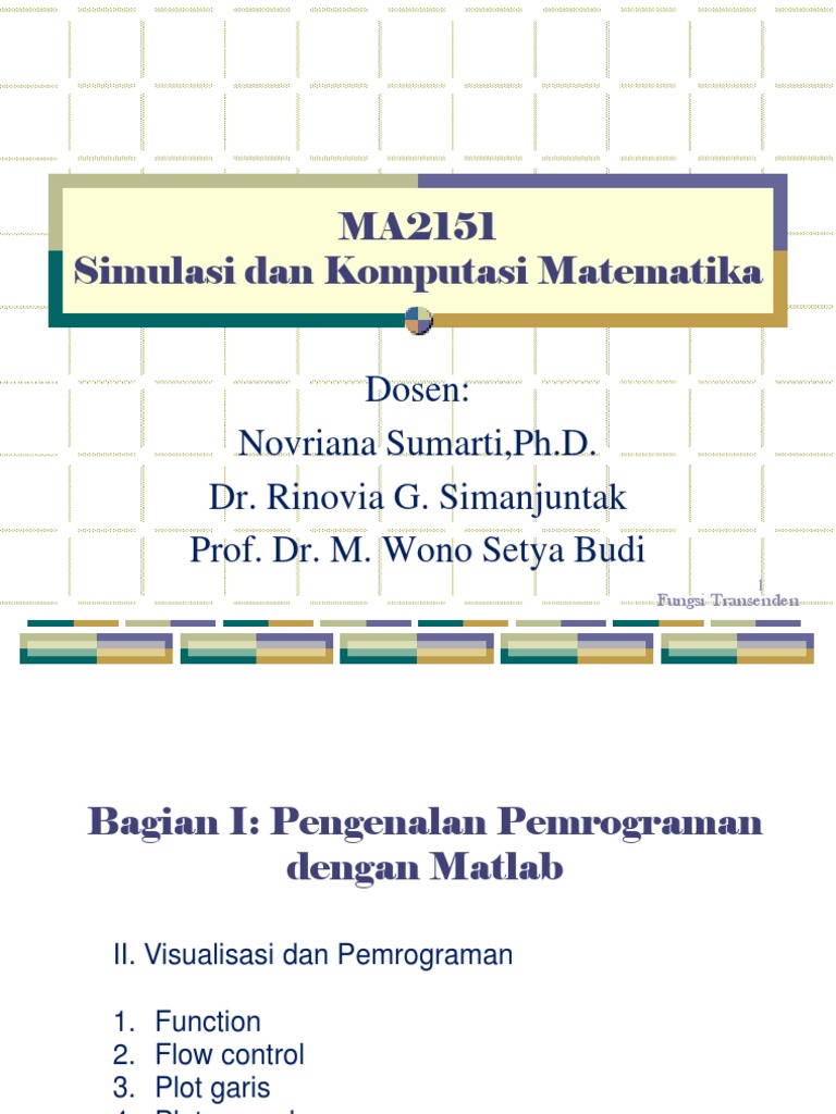 Pengenalan Matlab | PDF