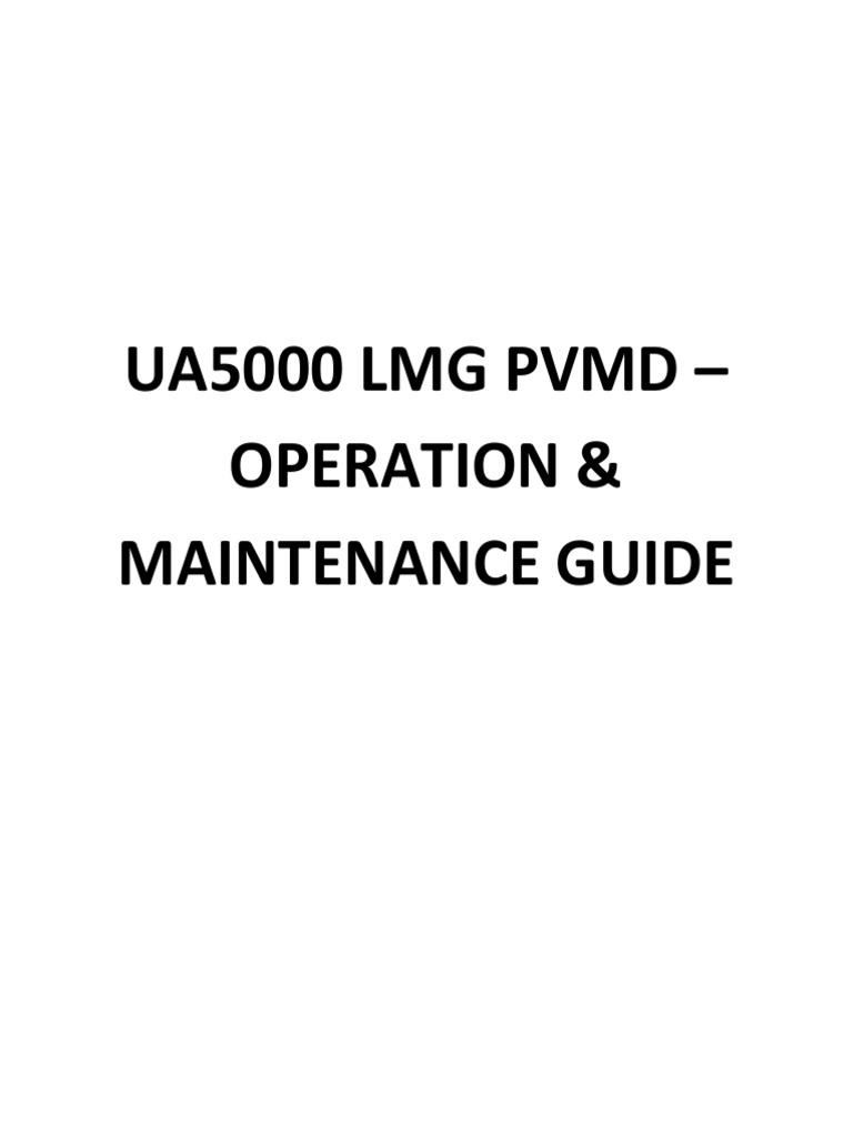 UA5000 LMG PVMD Operations Guide | PDF | Computer Engineering ...