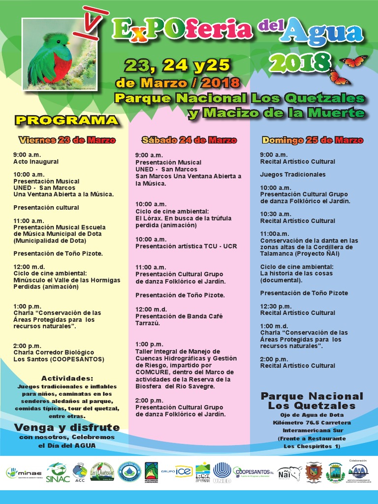 Programa Expoferia Del Agua 2018 | PDF | Ocio | Agua