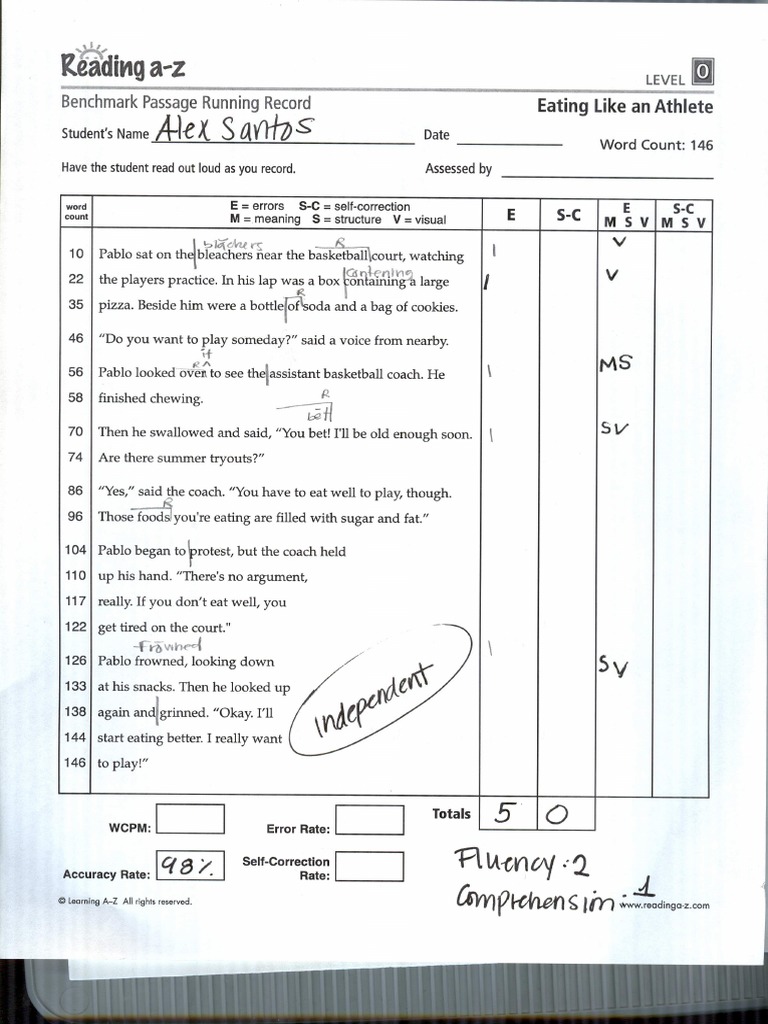 Running Records | PDF