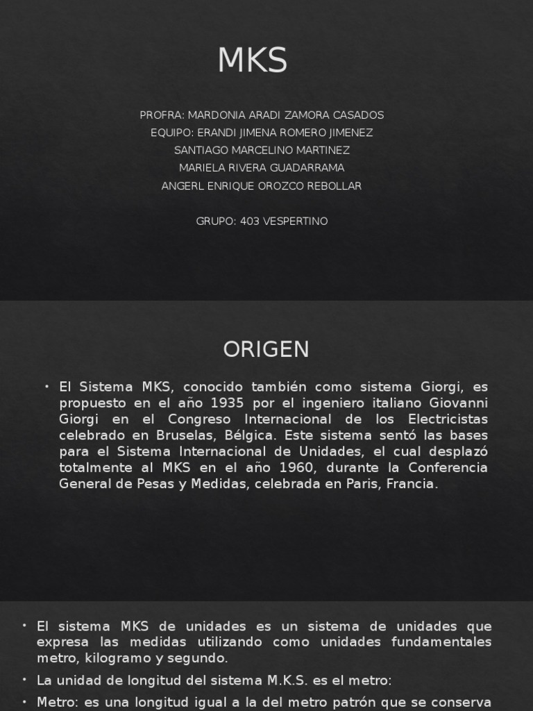 MKS Lab | PDF | Kilogramo | Unidades de medida