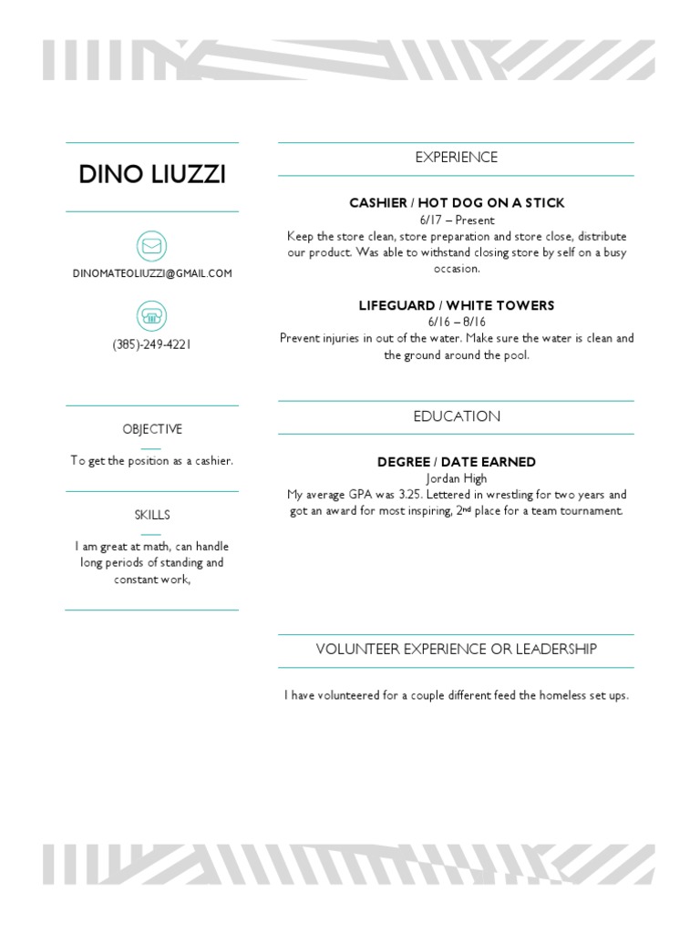 Dino Liuzzi Resume | PDF