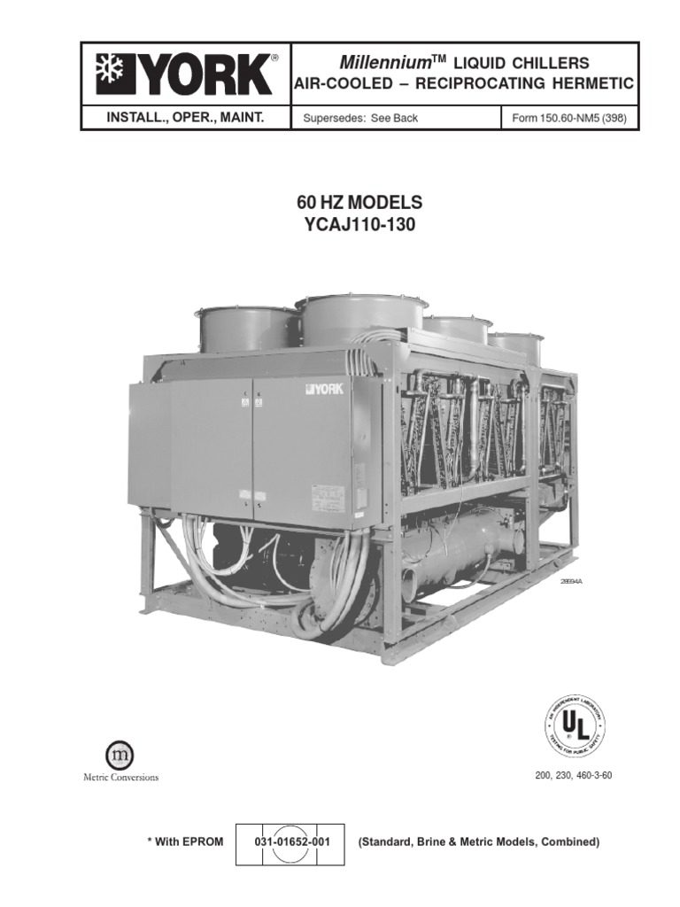 Ycaj CHILLER | PDF | Capacitor | Mechanical Engineering