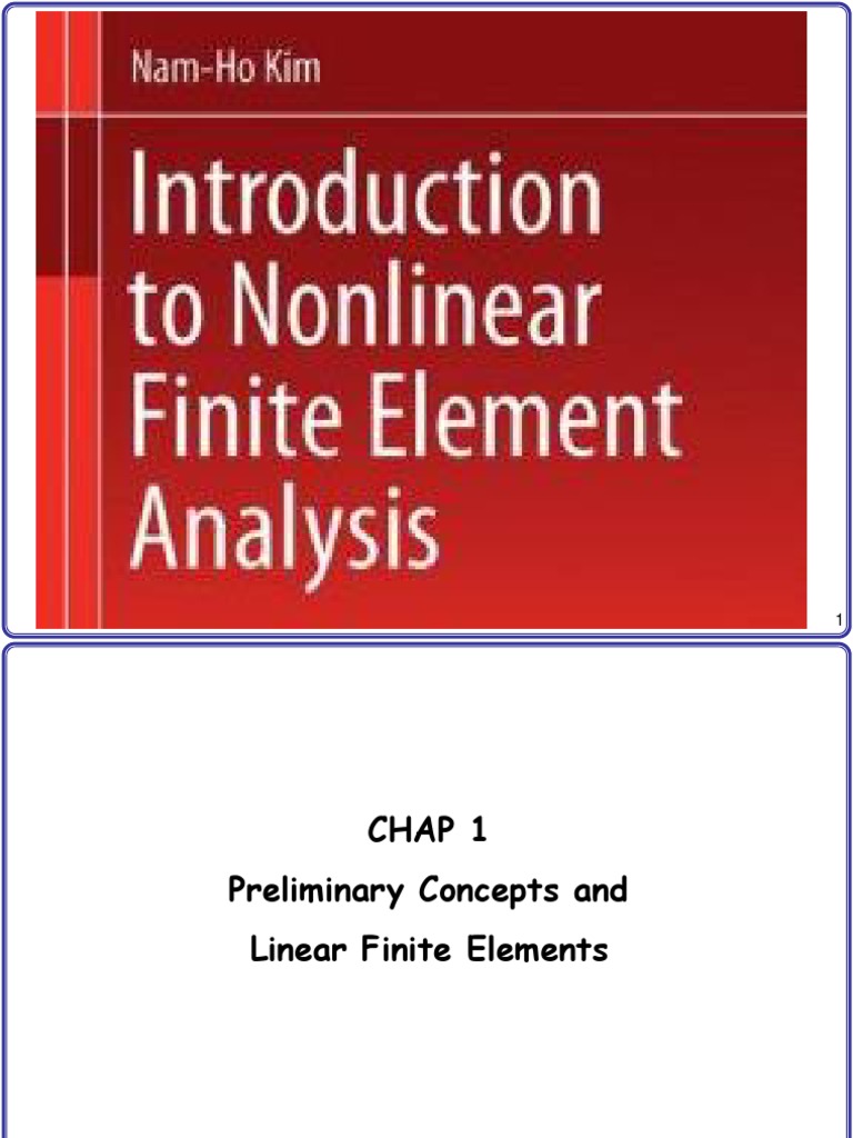 Nonlinear Finite Element Analysis | PDF | Finite Element Method | Stress (Mechanics)