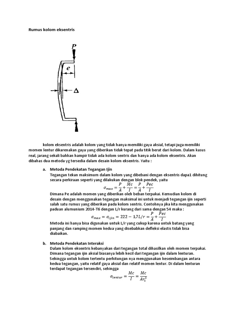 Ilmu Bahan Kolom Eksentris | PDF